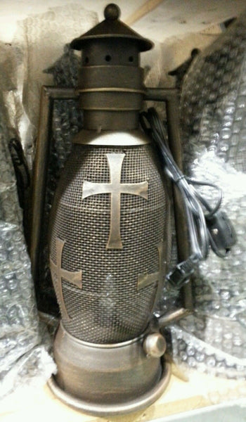 CROSS METAL ART ELECTRIC LANTERN LAMP WESTERN HOME DECOR LIGHTING #EH1 ...